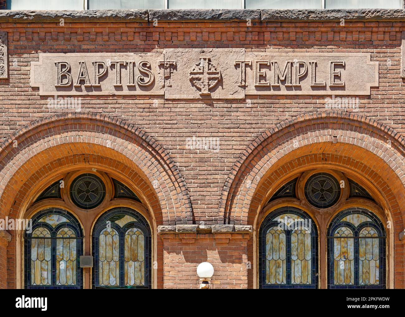Baptist Temple, in Downtown Brooklyn/Boerum Hill, is constructed of ...