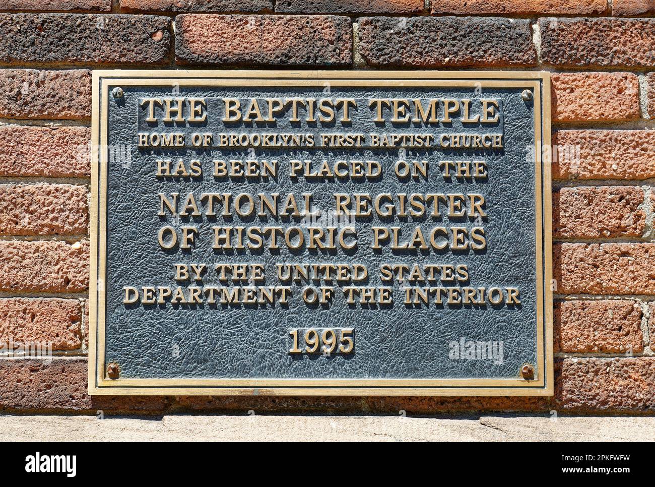 Baptist Temple, in Downtown Brooklyn/Boerum Hill, is constructed of ...