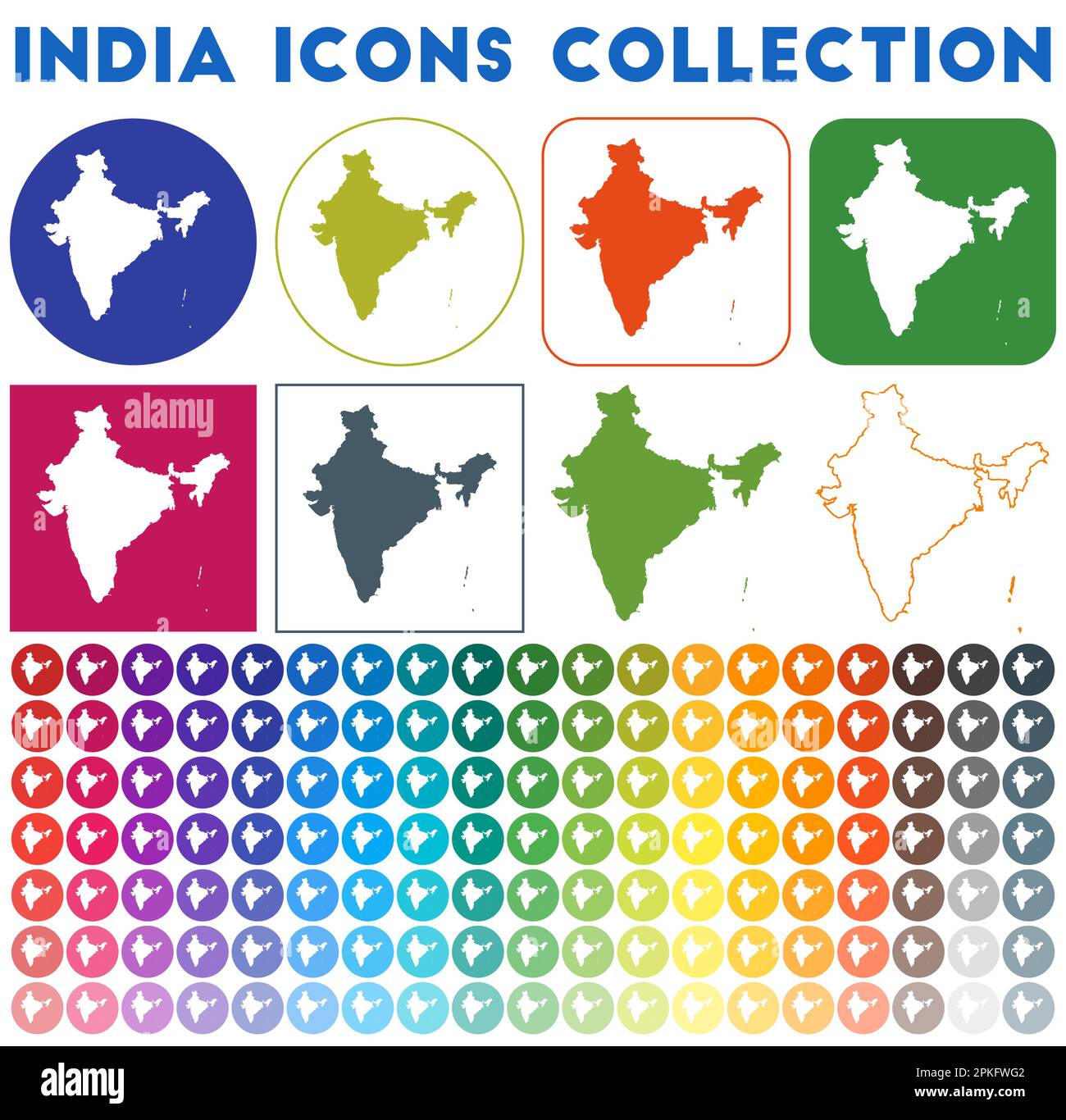 Indian colourful state Stock Vector Images - Alamy