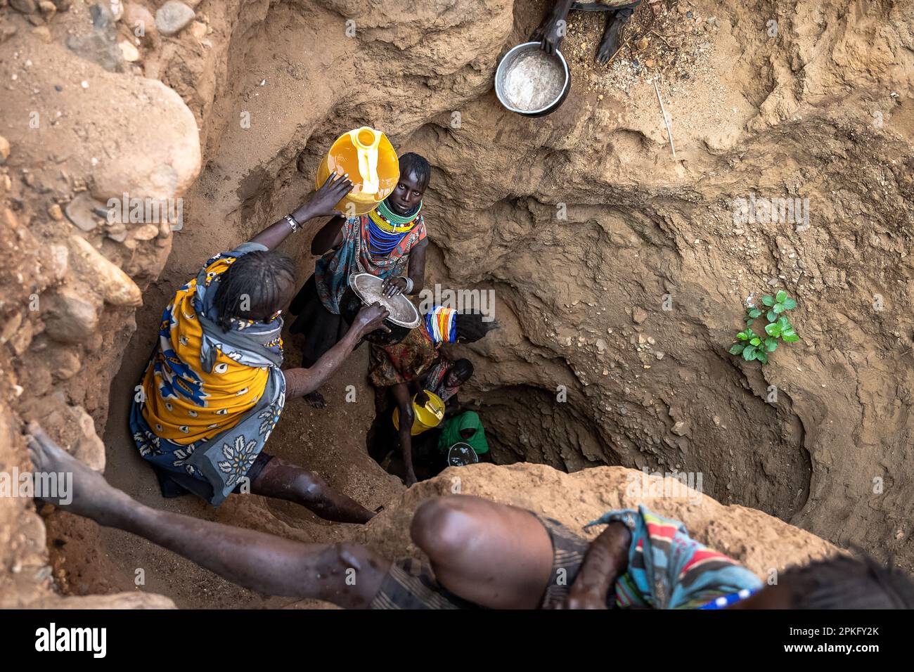 Turkana, Kenya. 18th Feb, 2023. Children of the Turkana tribe going ...