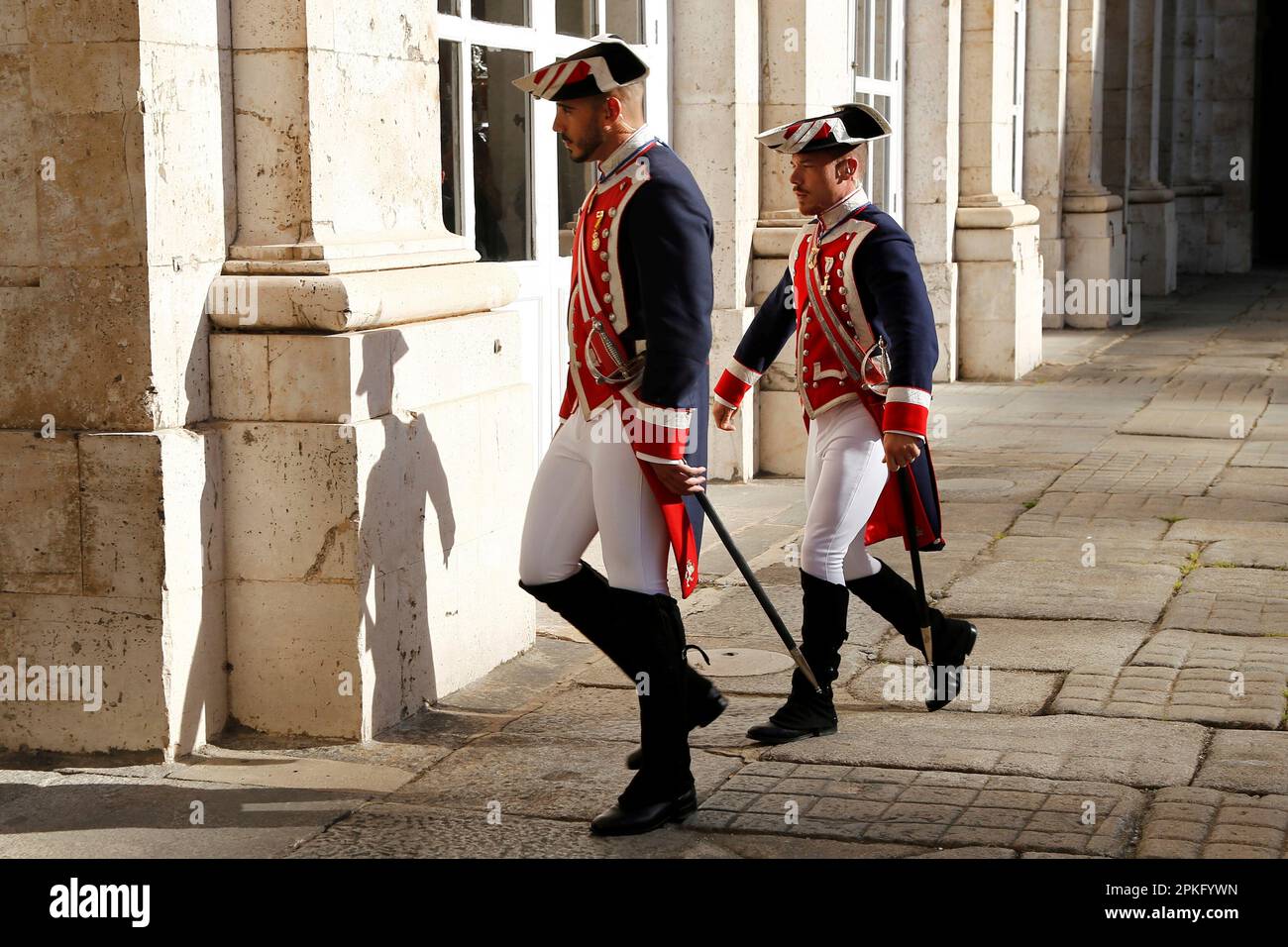 Procession of Christ of the Halberdiers on Good Friday in Madrid, April ...