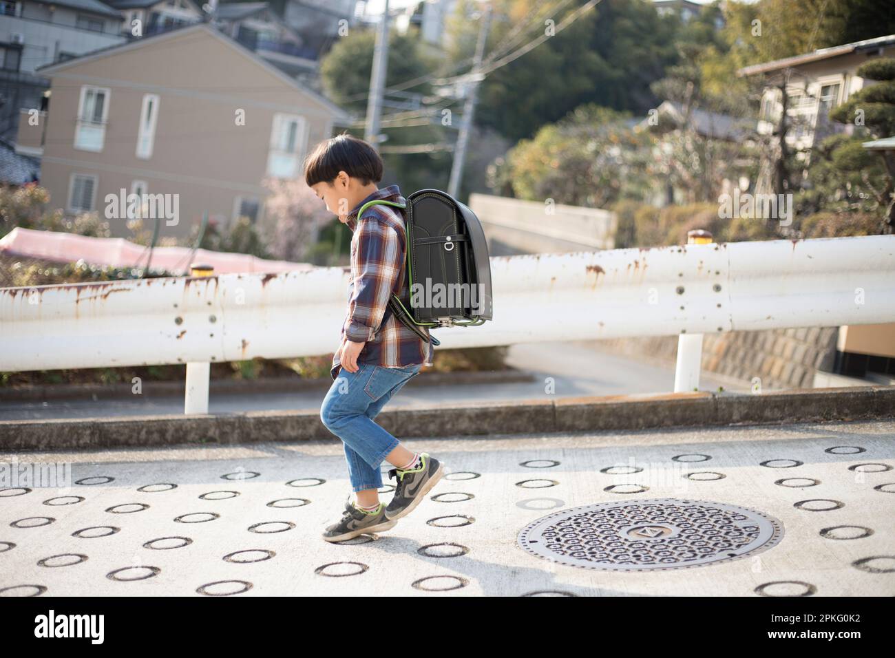 Boy on back walking hi-res stock photography and images - Alamy