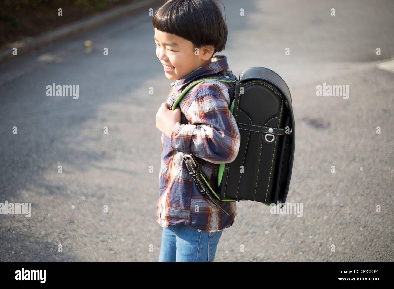 Boy on back walking hi-res stock photography and images - Alamy
