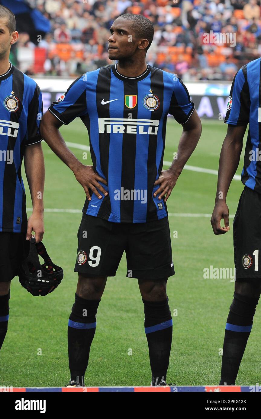Milan, Italy, 24/03/2010 : Samuel Eto’o during the match Inter Atalanta ...