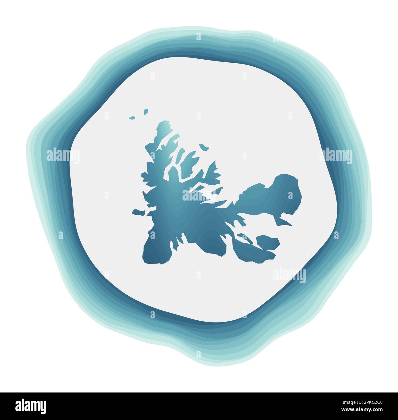 TAAF logo. Badge of the country. Layered circular sign around TAAF ...