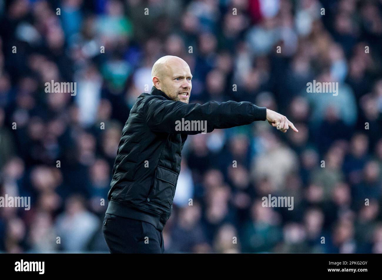 GRONINGEN - FC Groningen coach Dennis van der Ree during the Dutch ...
