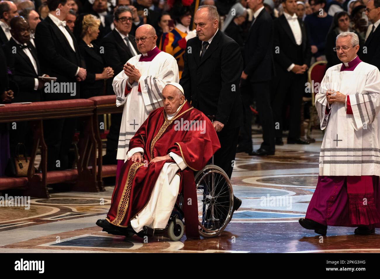 Vatican City, Vatican. 07th Apr, 2023. Members of the Catholic Church ...
