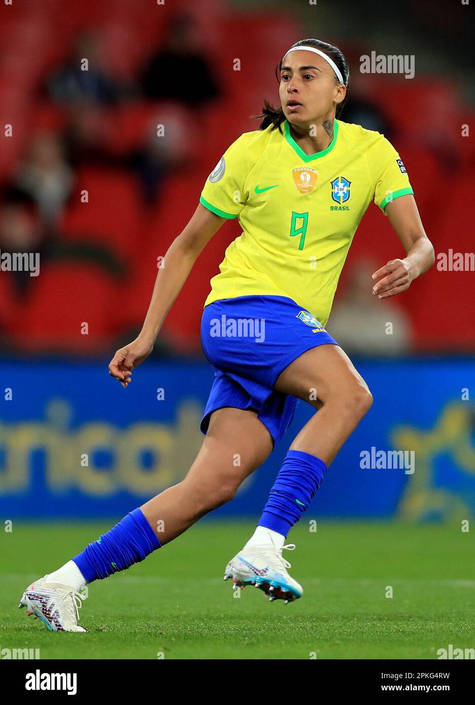 Brazil’s Andressa Alves in action during the Women’s Finalissima at ...