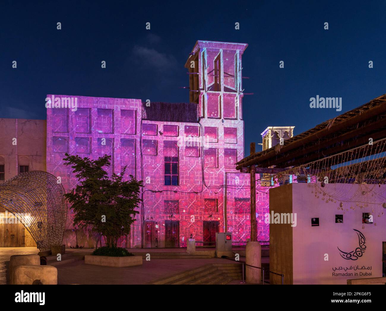 Dubai, UAE - 30 March 2023: Buildings in the Old city of Dubai ...