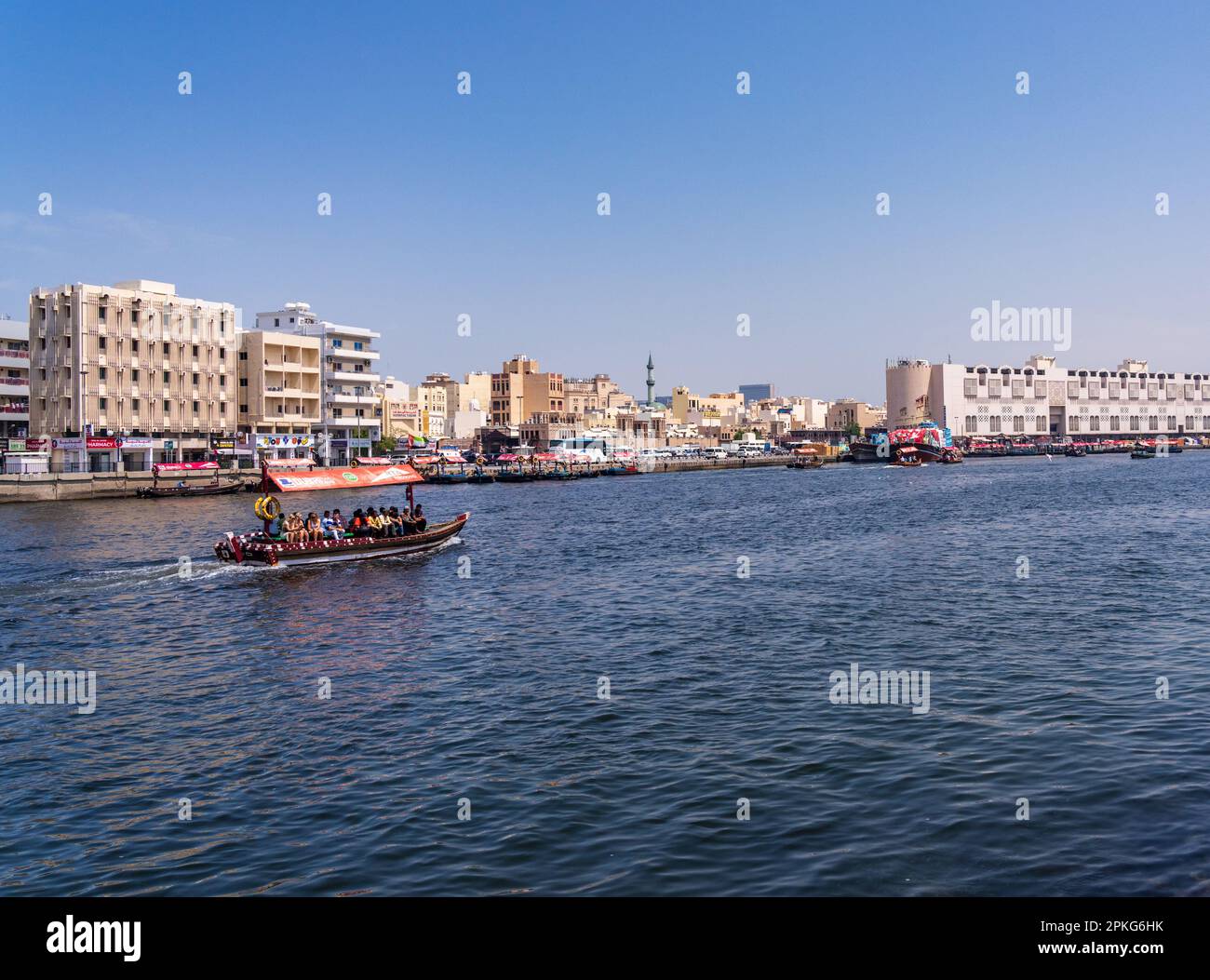 Dubai, UAE - 31 March 2023: Tourists crossing the Creek from Bur Dubai ...