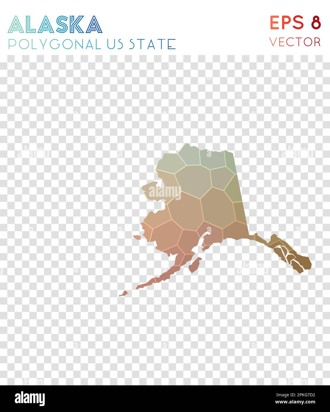 Alaska triangle map hi-res stock photography and images - Alamy