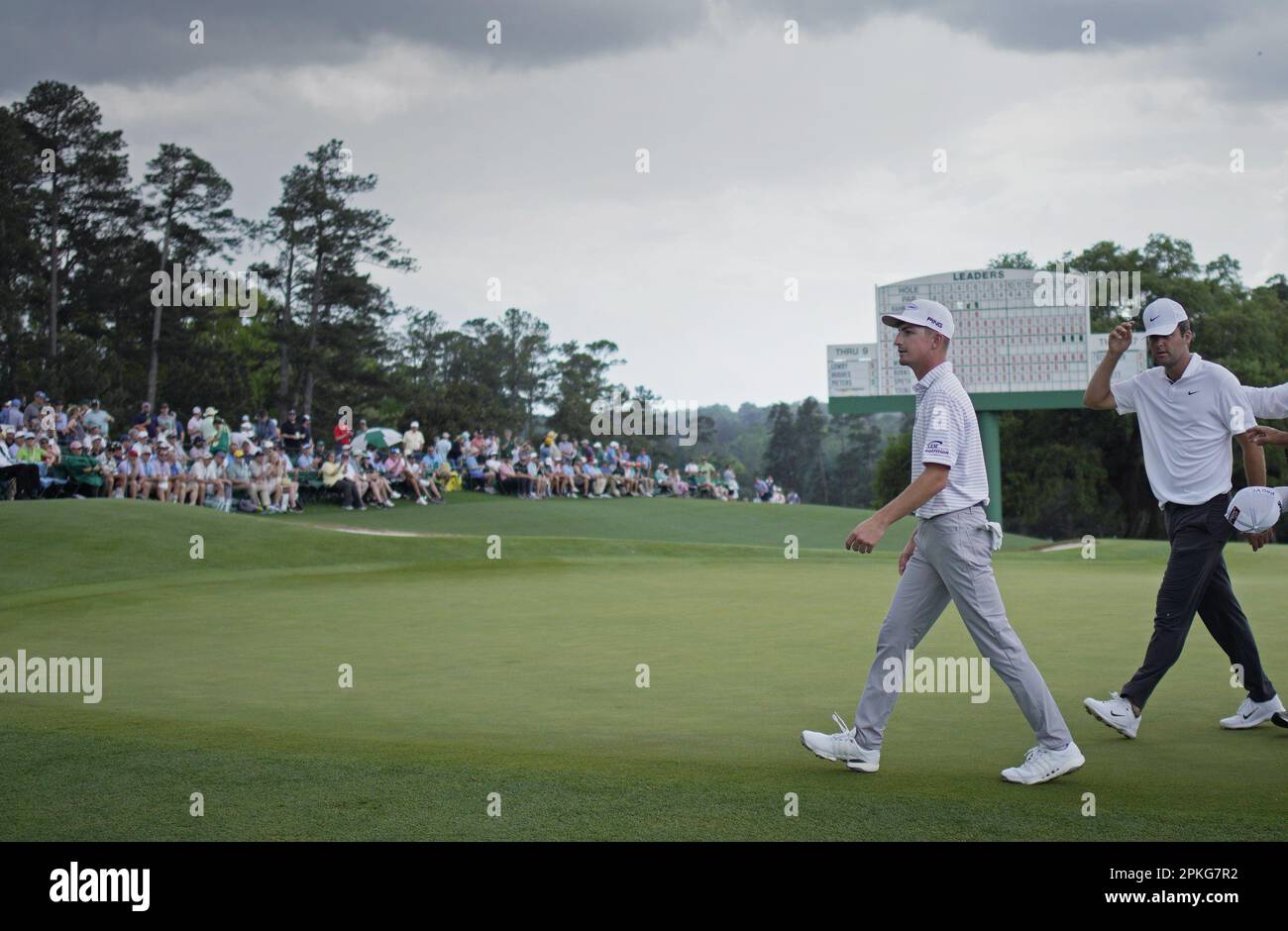 Augusta, United States. 07th Apr, 2023. Amateur Sam Bennett walks off ...