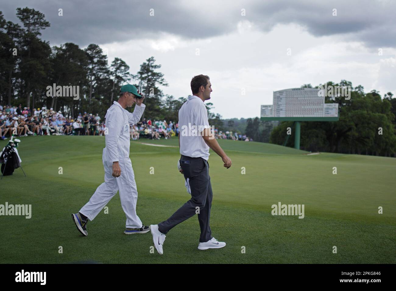Augusta, United States. 07th Apr, 2023. Defending champion Scottie ...