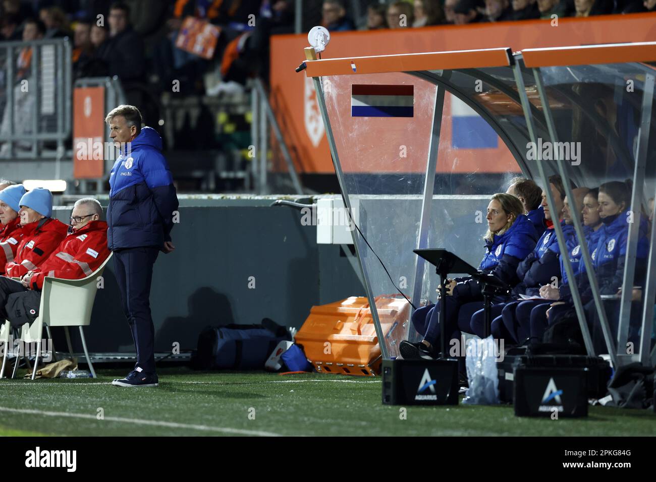 SITTARD - Holland coach Andries Jonker during the women's friendly ...