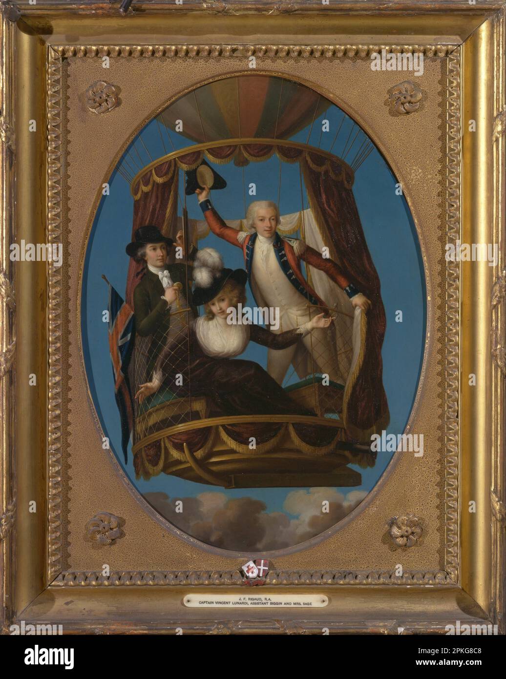 Captain Vincenzo Lunardi with his Assistant George Biggin, and Mrs ...