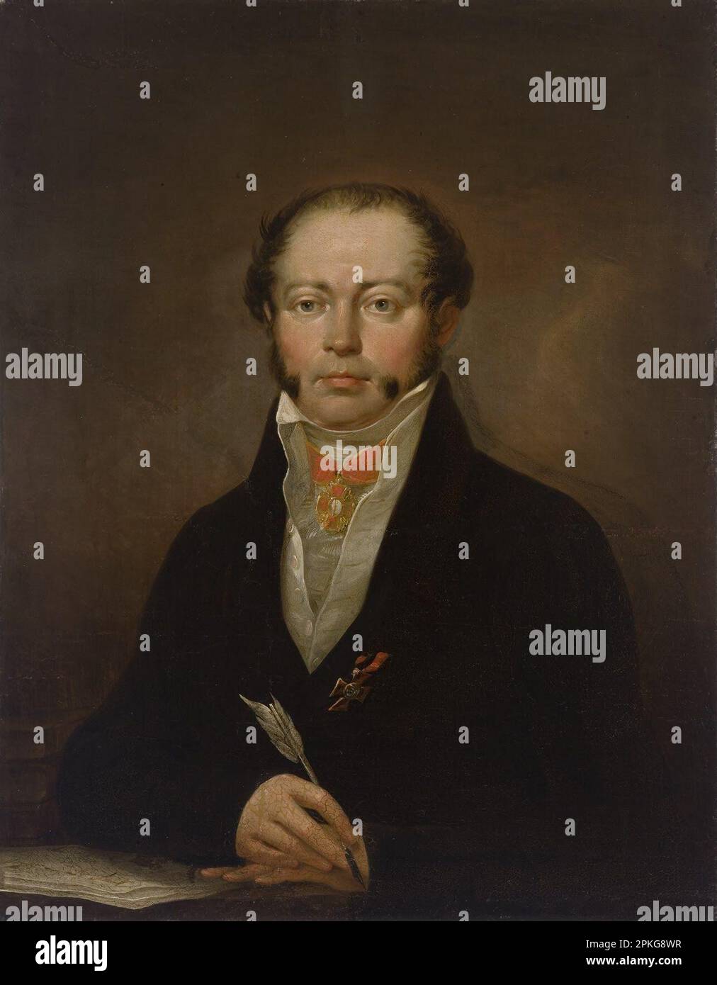 Portrait Professor Joseph Frank circa 1819 by Jan Rustem Stock Photo ...