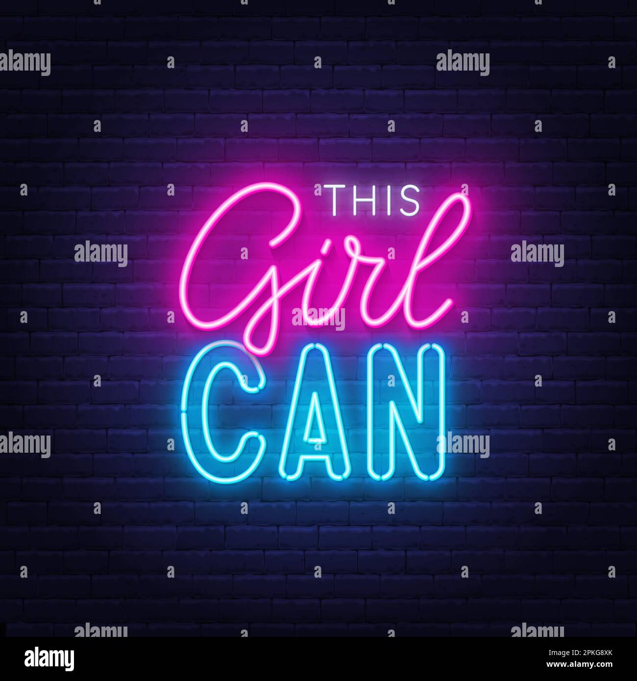 Girl can Stock Vector Images - Alamy