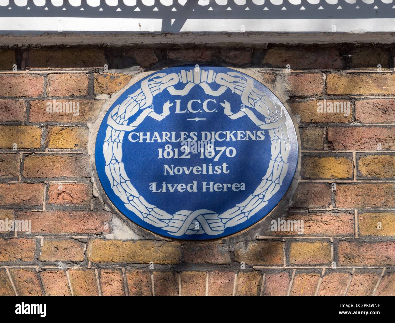 Blue plaque on the former home of Charles Dickens (and now the Charles ...