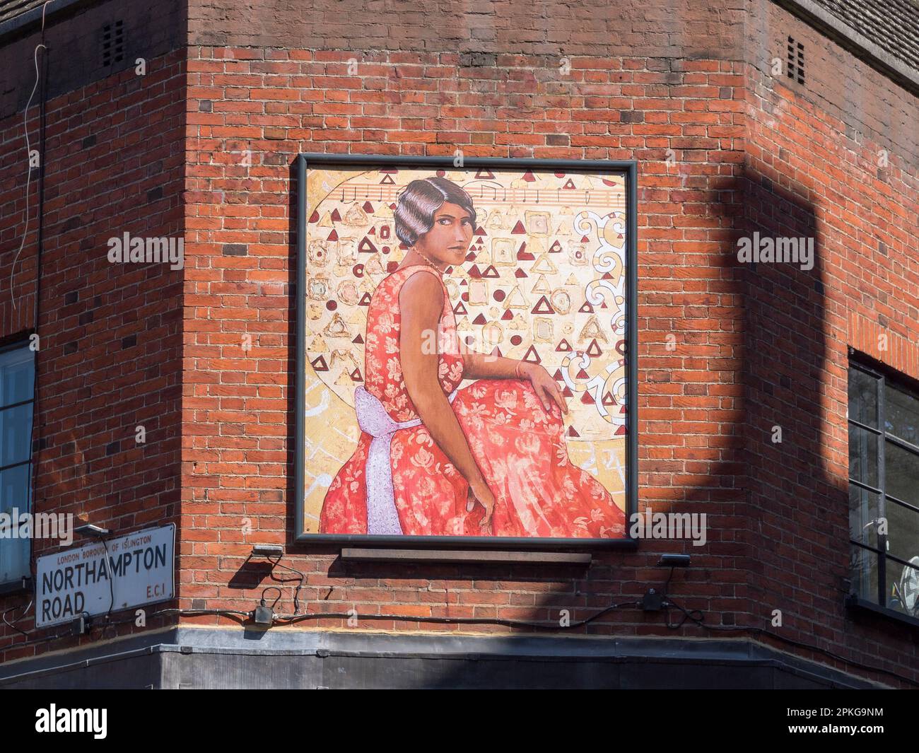 Artwork above the entrance to the Marian Anderson public house on ...