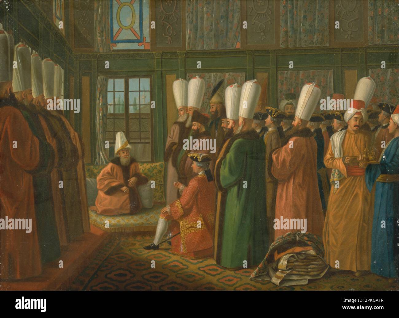The Grand Vizier giving Audience to the English Ambassador circa 1760 ...