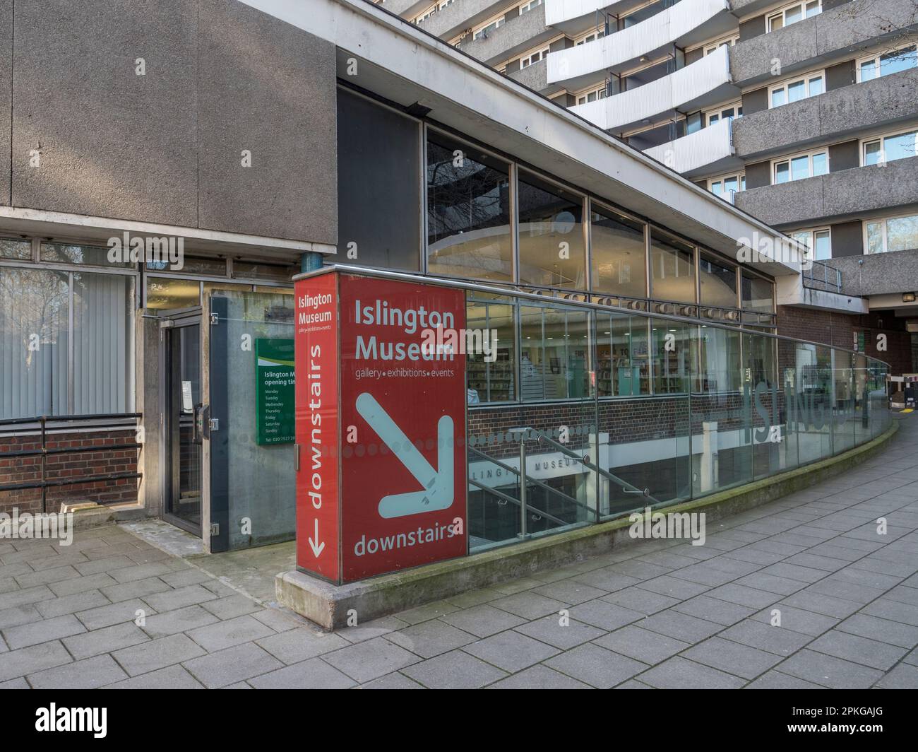 Islington Museum entrance (public museum dedicated to the history of ...