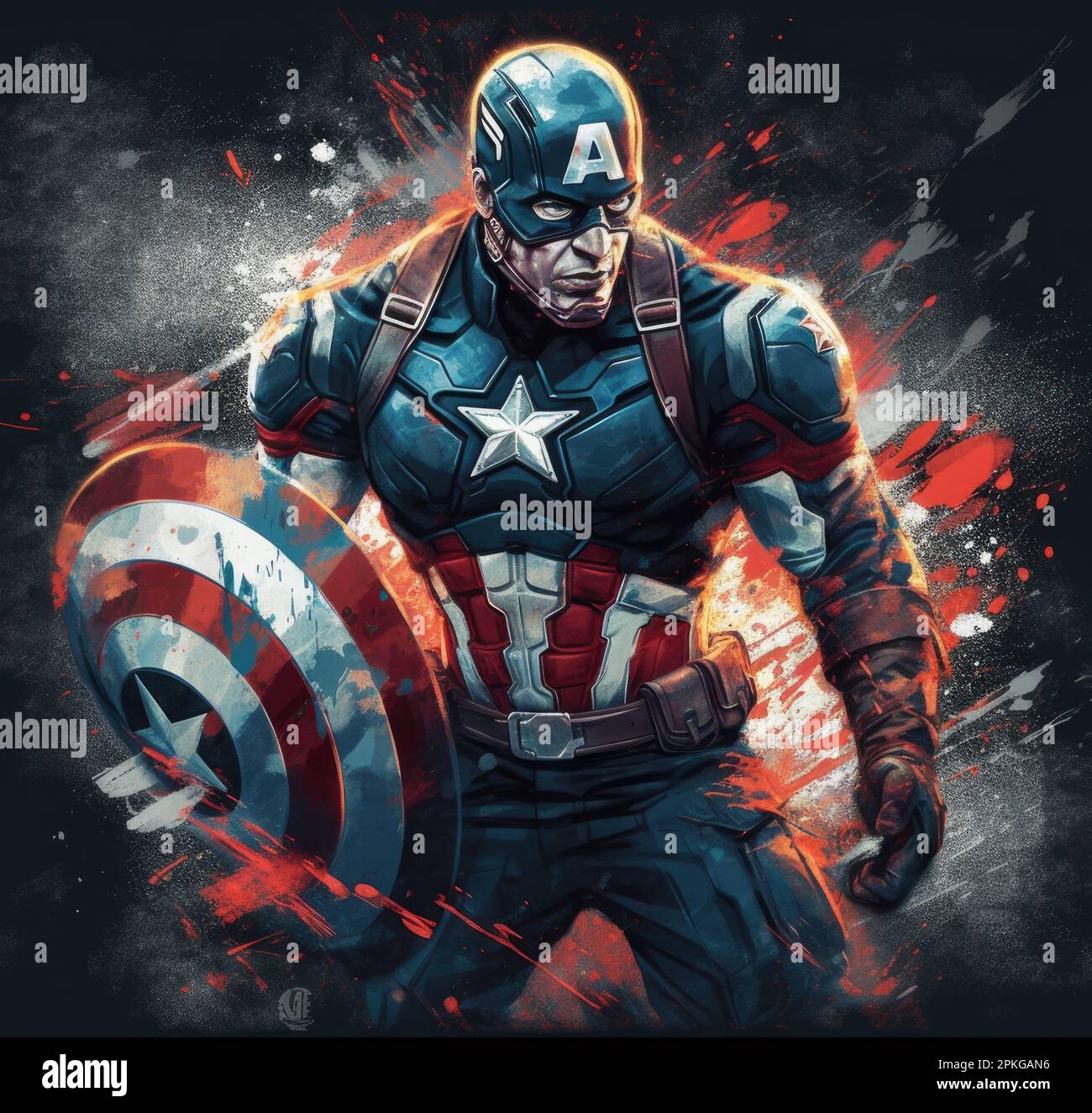 Scarlet winter soldier captain america hi-res stock photography and ...