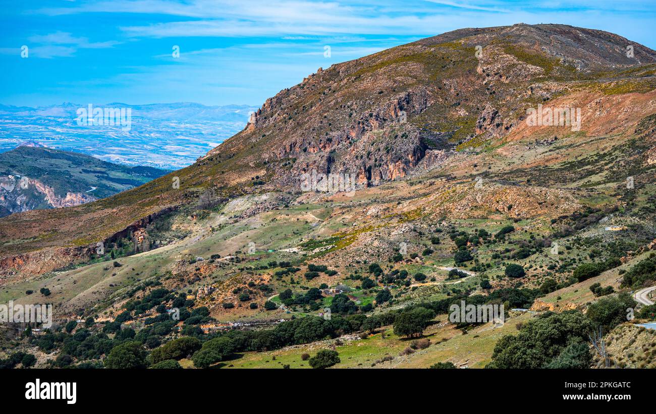 Landscape of the Sierra Nevada mountain range, Spain Stock Photo - Alamy