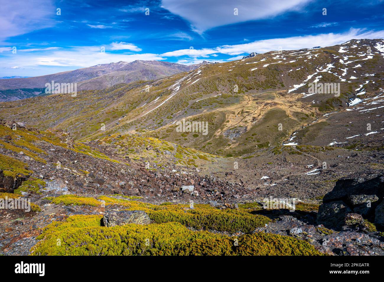 Landscape of the Sierra Nevada mountain range, Spain Stock Photo - Alamy