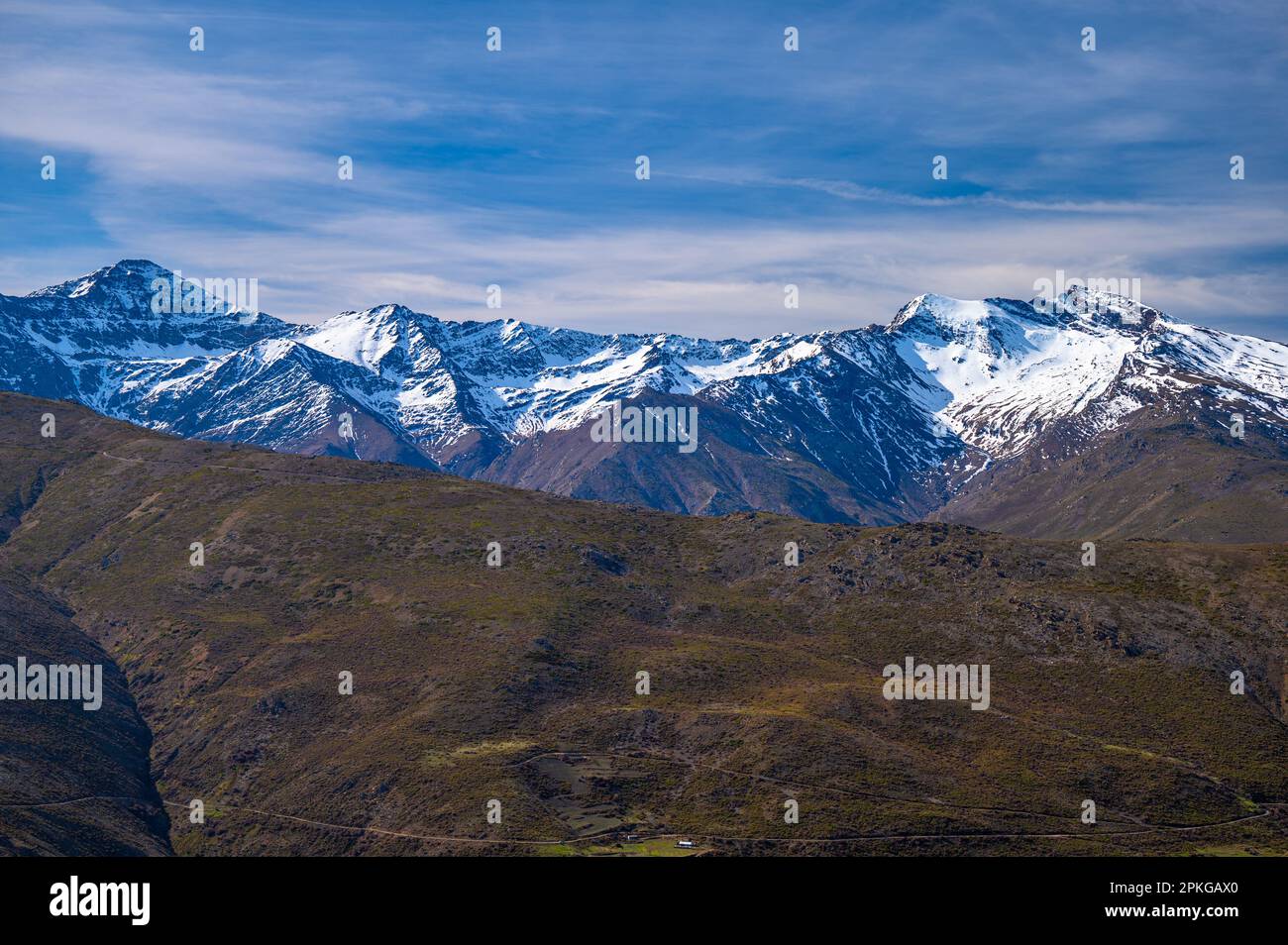 Landscape of the Sierra Nevada mountain range, Spain Stock Photo - Alamy