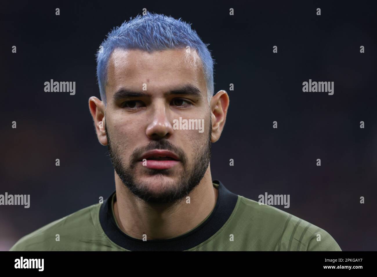 Milan, Italy. 07th Apr, 2023. Theo Hernandez of AC Milan looks on ...