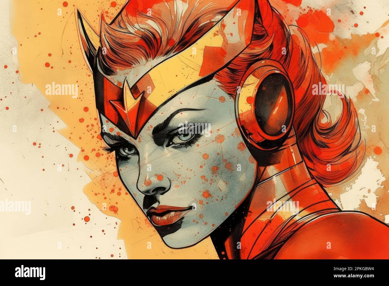 Wandavision elizabeth olsen hi-res stock photography and images - Alamy