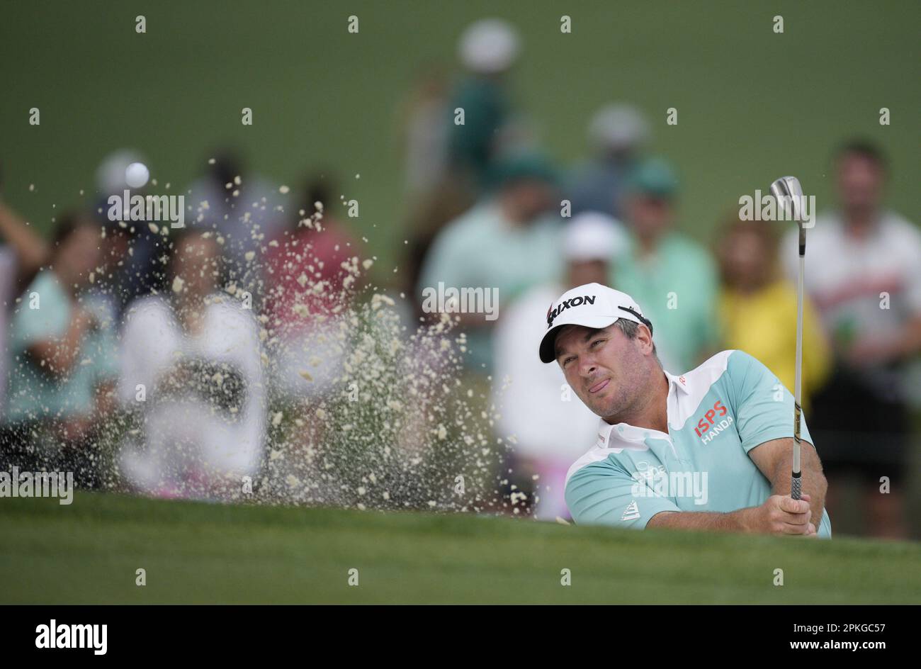 Augusta, United States. 07th Apr, 2023. Ryan Fox of New Zealand shoots ...