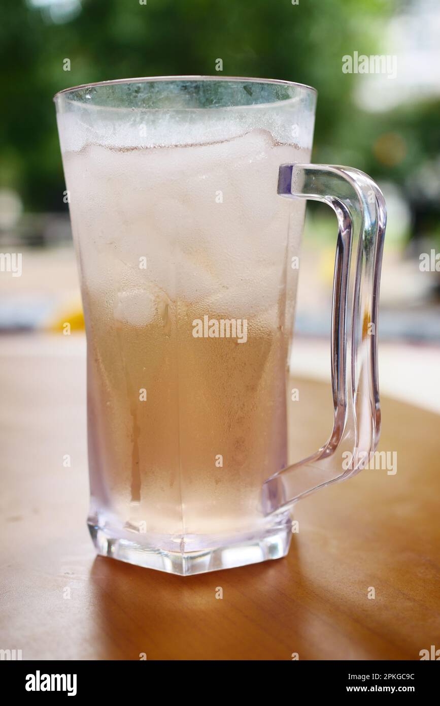 cold drinks in colorful drinking glasses Stock Photo - Alamy