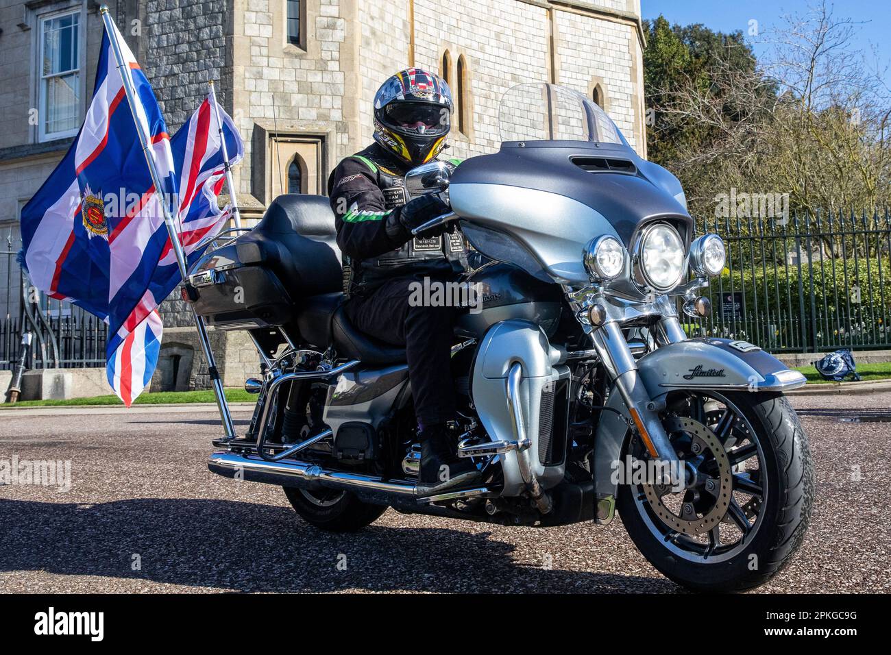 Windsor, UK. 7th April, 2023. A British armed forces veteran from ...