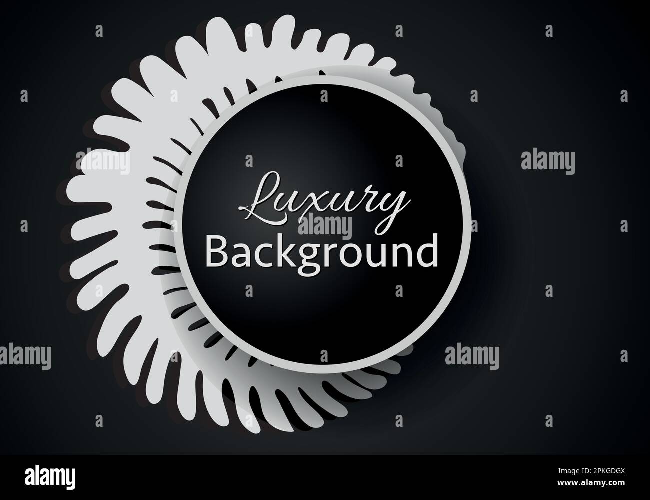 Elegant banner with intricate, parallel white lines on a dark ...