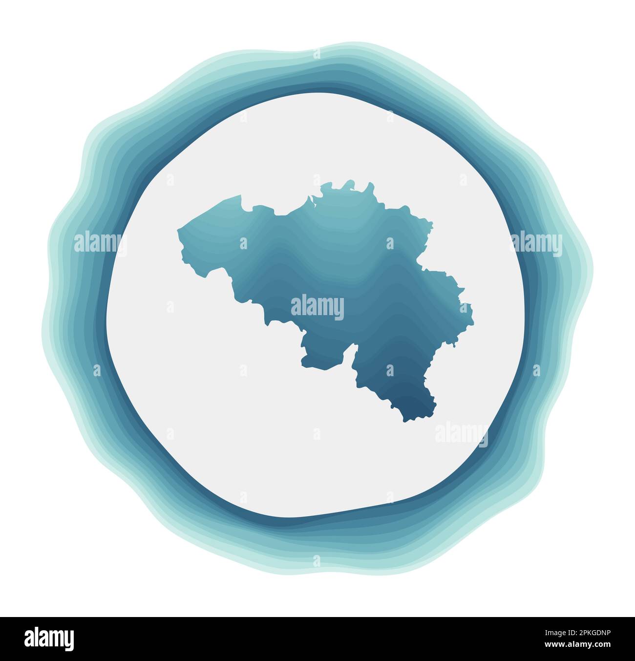 Belgium logo. Badge of the country. Layered circular sign around ...