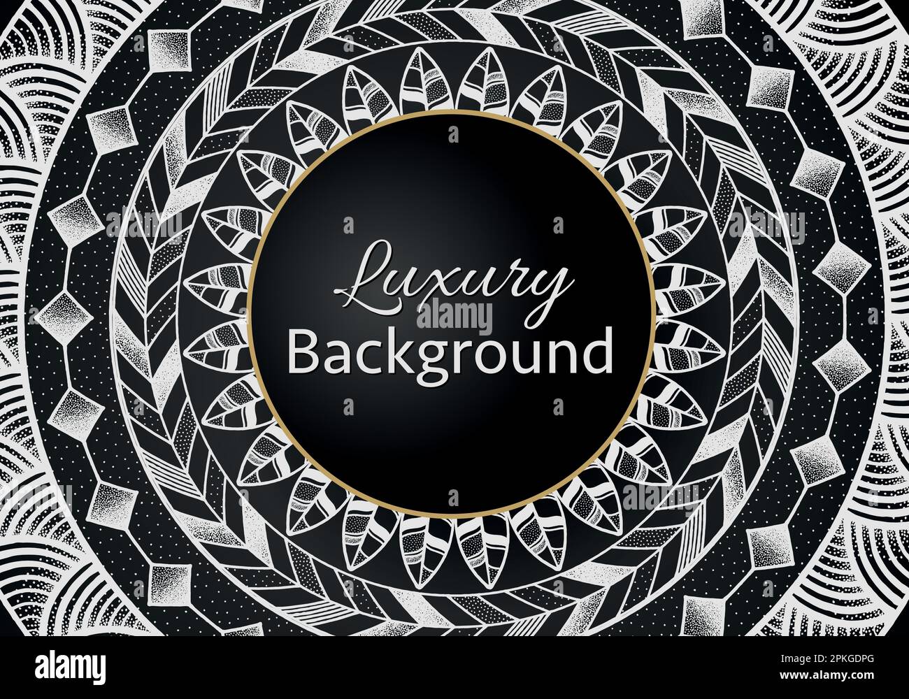 Elegant banner with intricate, parallel white lines on a dark ...