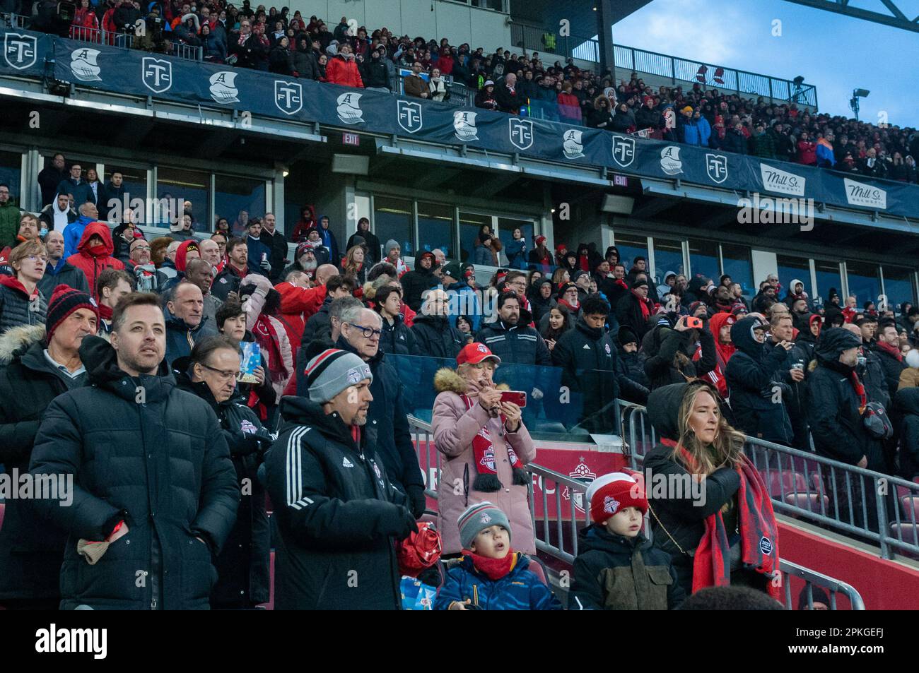 Toronto, ON, Canada - April 1: Toronto FC fans during the 2023 MLS ...