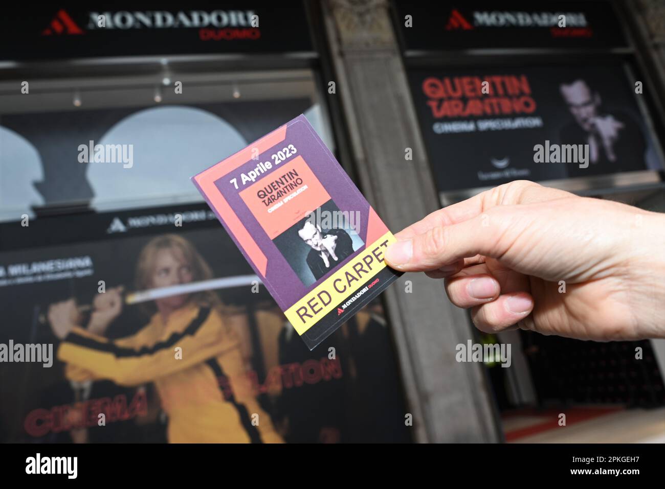 Milan, Italy. 07th Apr, 2023. Milan, Italy Quentin Tarantino for the ...