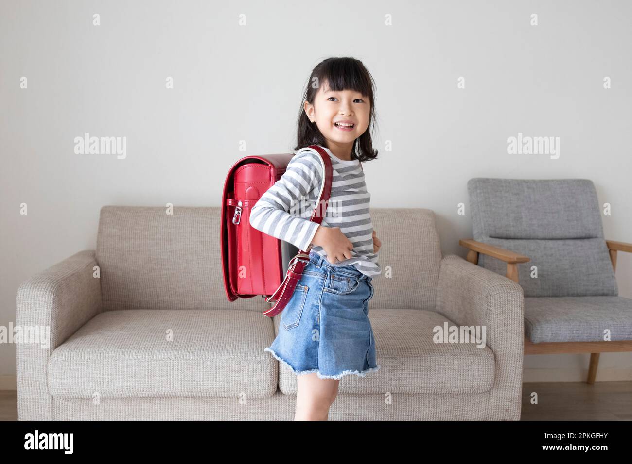 Bag and girl child hi-res stock photography and images - Alamy