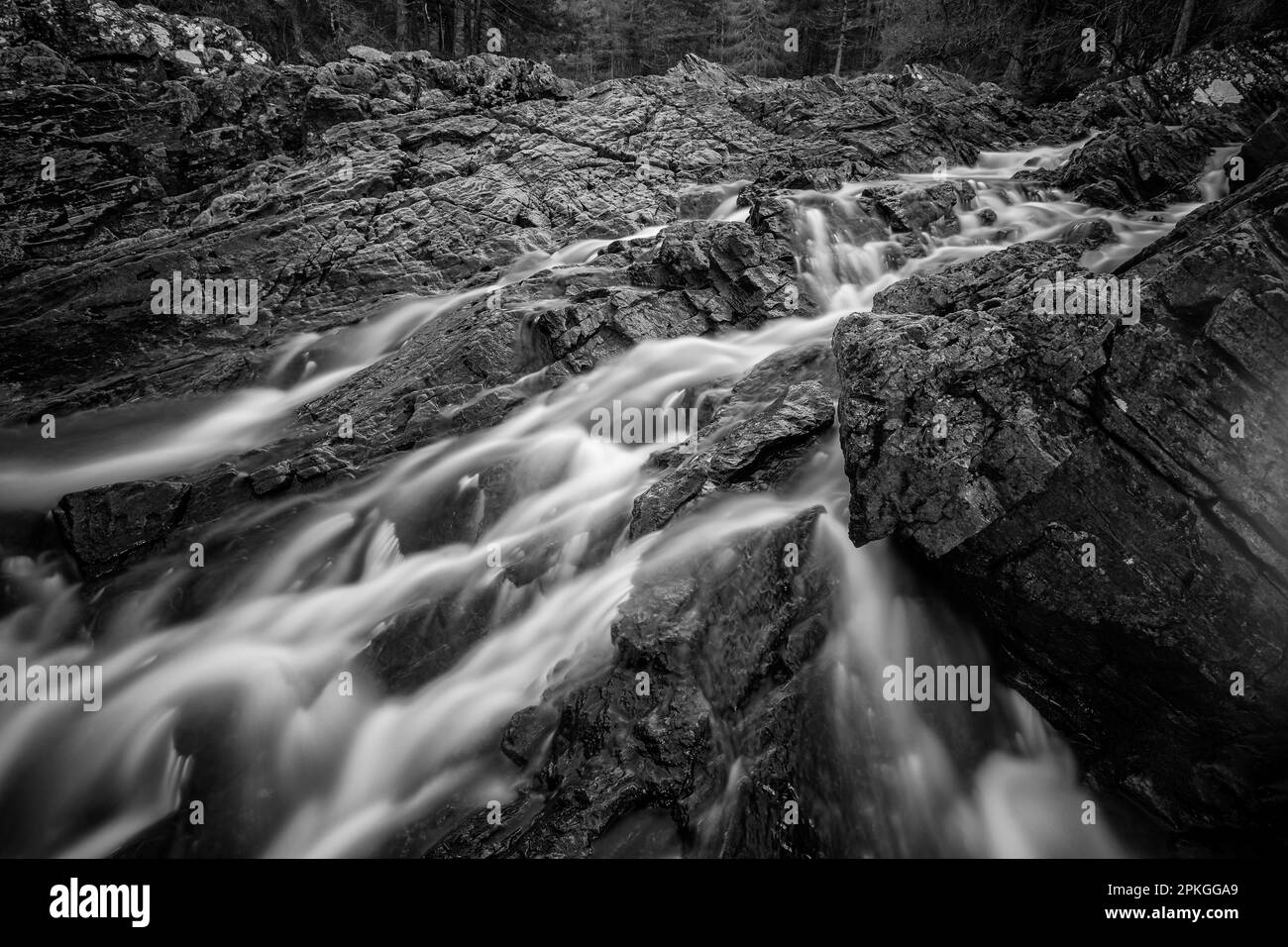 Cassley Waterfalls, Sutherland, Scotland Stock Photo - Alamy