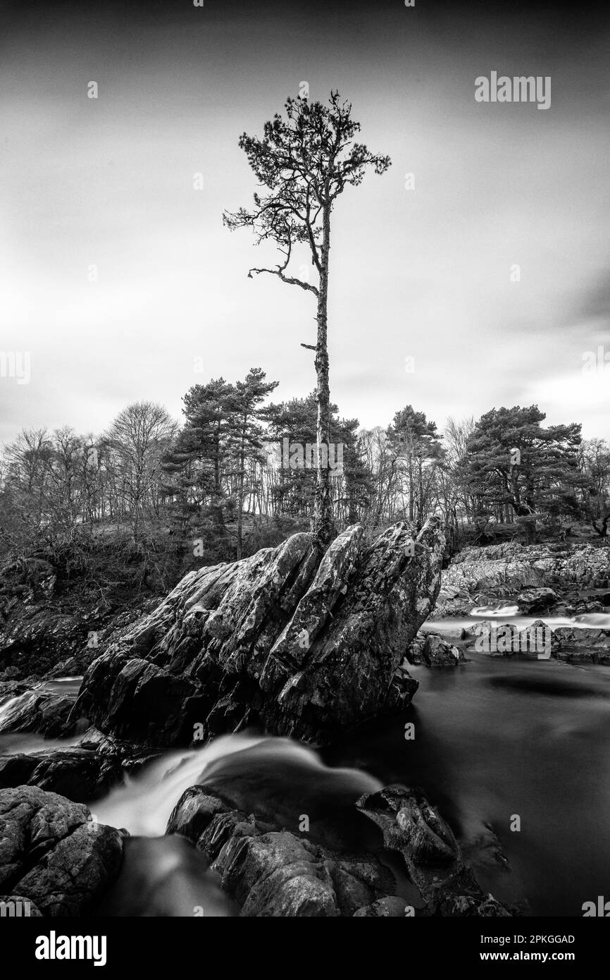 Cassley Waterfalls, Sutherland, Scotland Stock Photo - Alamy