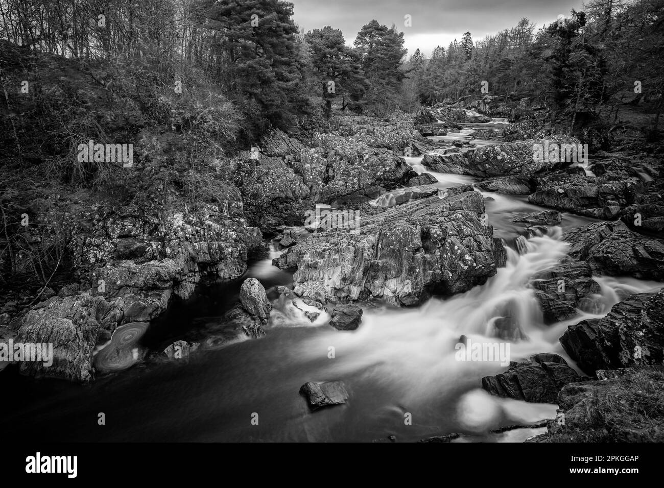 Cassley Waterfalls, Sutherland, Scotland Stock Photo - Alamy