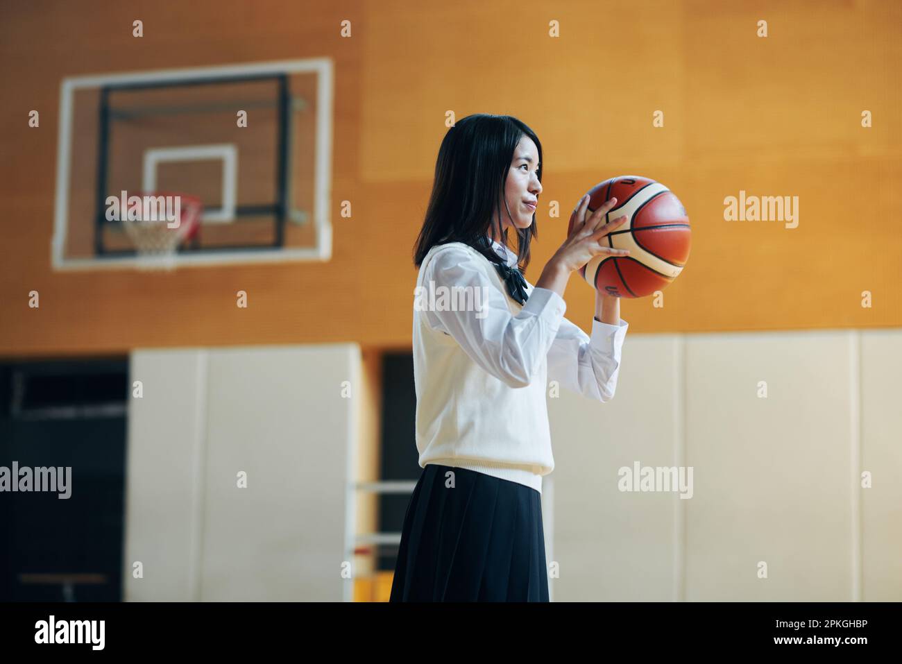 Girls high school basketball hi-res stock photography and images - Alamy
