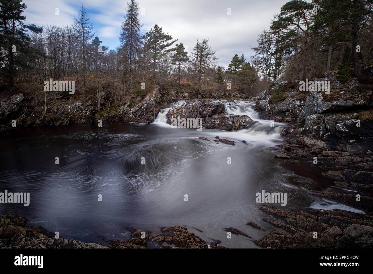 Cassley waterfalls, Sutherland, Scotland Stock Photo - Alamy