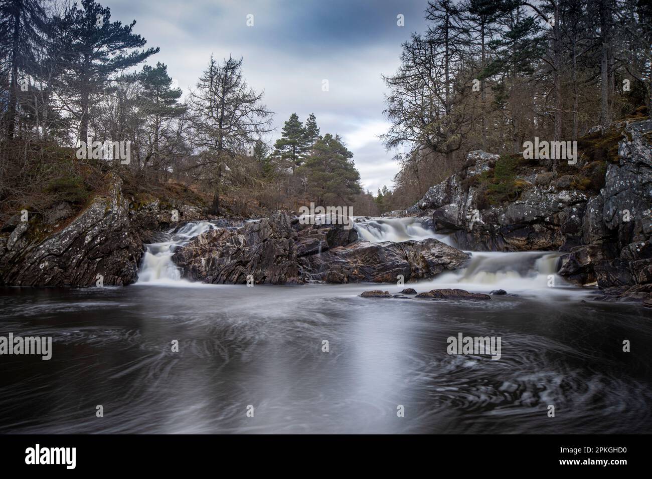 Cassley waterfalls, Sutherland, Scotland Stock Photo - Alamy