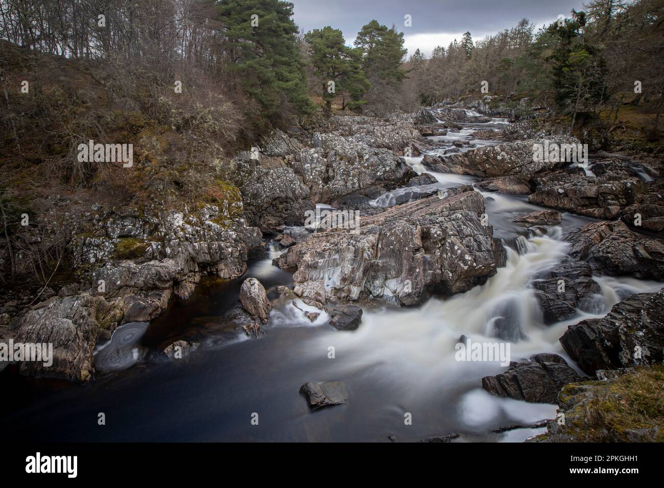 Cassley waterfalls, Sutherland, Scotland Stock Photo - Alamy