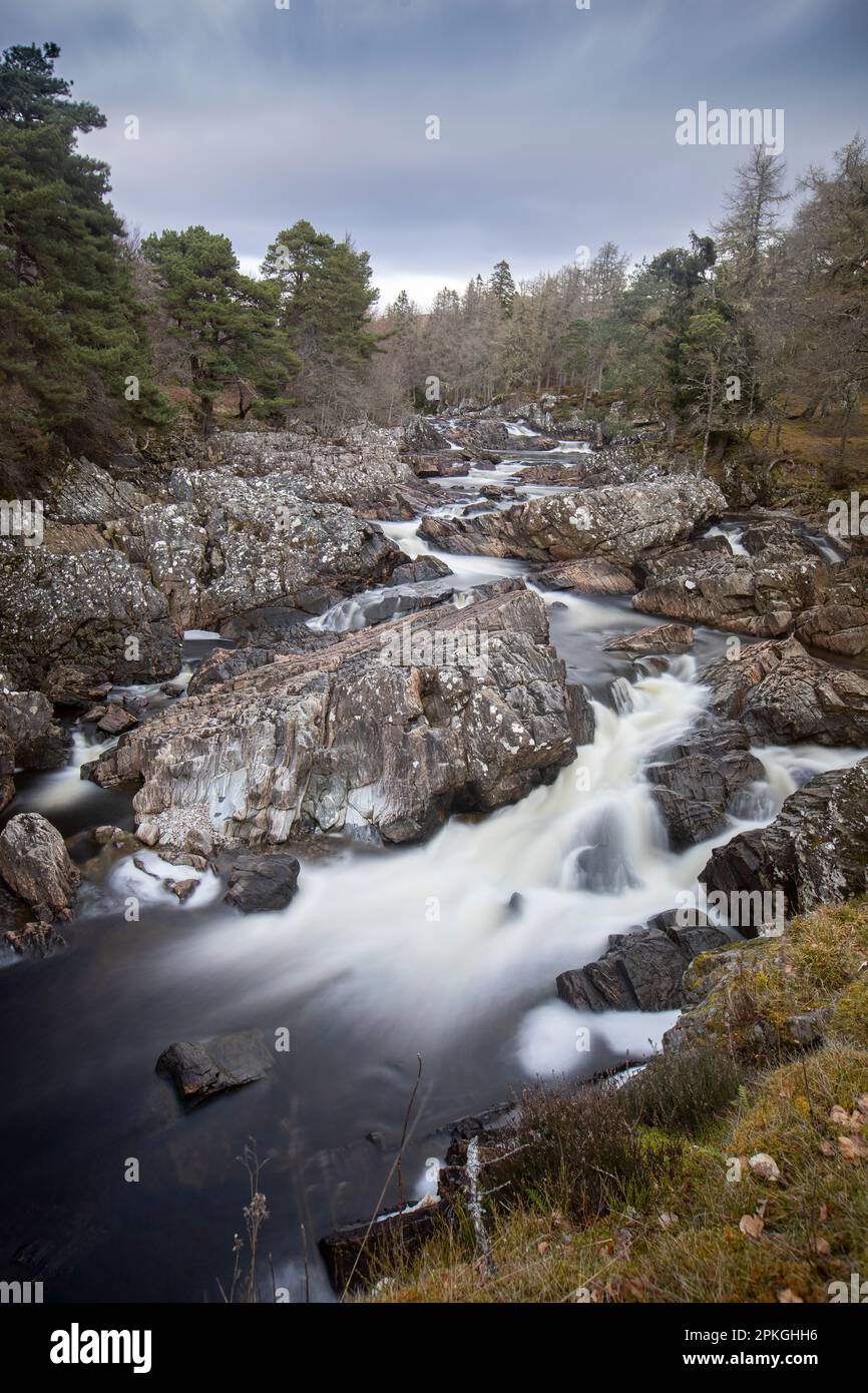 Cassley waterfalls, Sutherland, Scotland Stock Photo - Alamy