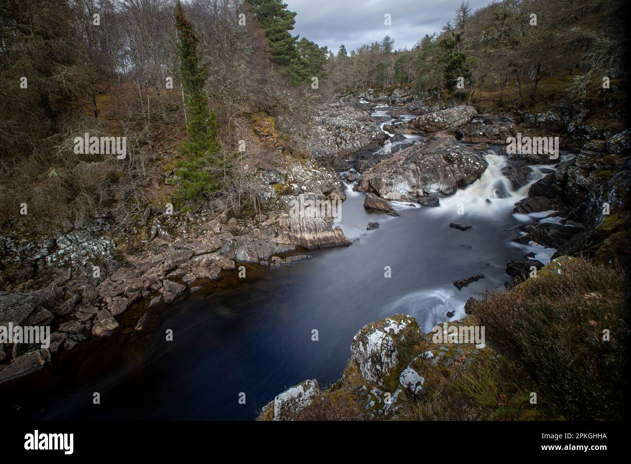 Cassley waterfalls, Sutherland, Scotland Stock Photo - Alamy