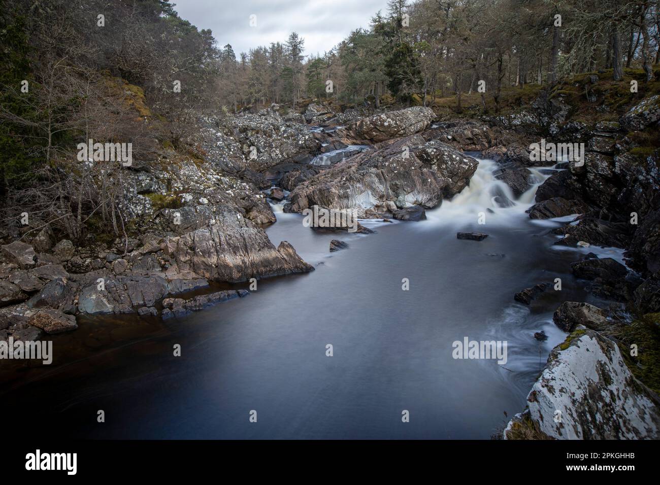 Cassley waterfalls, Sutherland, Scotland Stock Photo - Alamy